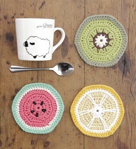 PATRÓN GRATIS Posa vasos Rodajas de Desayuno a Crochet Crochetisimo