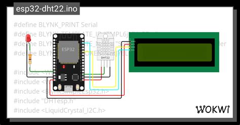 Pemantauan Suhu Dan Kelembapan Vivi Wokwi ESP32 STM32 Arduino Simulator