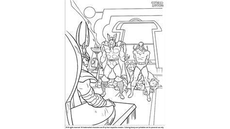 Dibujo Para Colorear De Thor