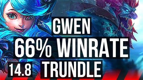 GWEN Vs TRUNDLE TOP 66 Winrate TR Grandmaster 14 8 YouTube