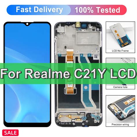 6 5 Original For Oppo Realme C21Y RMX3261 RMX3263 LCD Display Touch