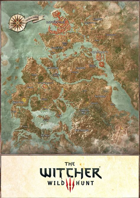 Witcher 3 The Wild Hunt Map Of Velen I Couldn T Find A High Quality