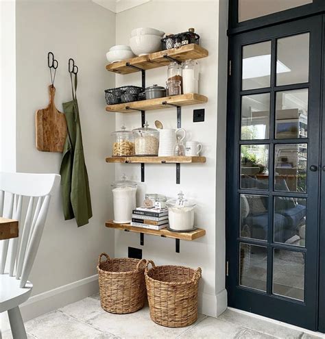 Floating Farmhouse Rustic Wooden Shelf White Bathroom Shelves
