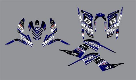 Yamaha YFM 700 Raptor Deco Kit Thor Blue Motorcycle Deco Kit Shop