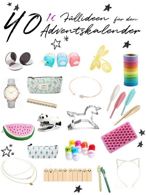40 Ideen für Adventskalender Füllung für 1 TRYTRYTRY