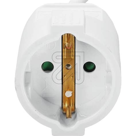 eltric EGB Verlängerung H05VV F3G1 5mm² 1 5m reinweiß