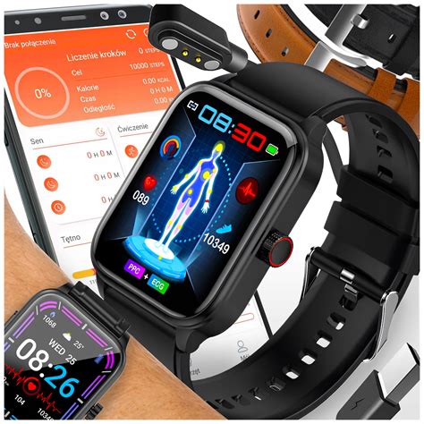 SMARTWATCH ZEGAREK Z EKG POMIAREM CUKRU KARDIOWATCH PPG PULS POLSKIE