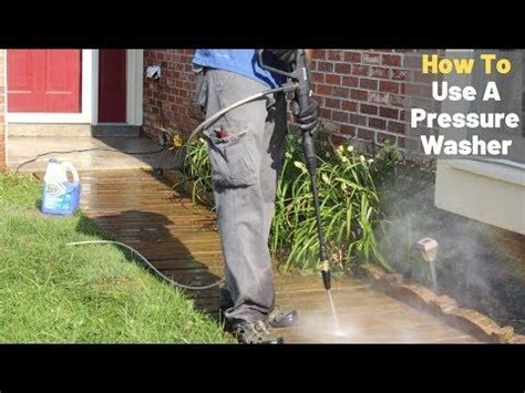 How To Use A Pressure Washer Step By Step Instructions Youtube