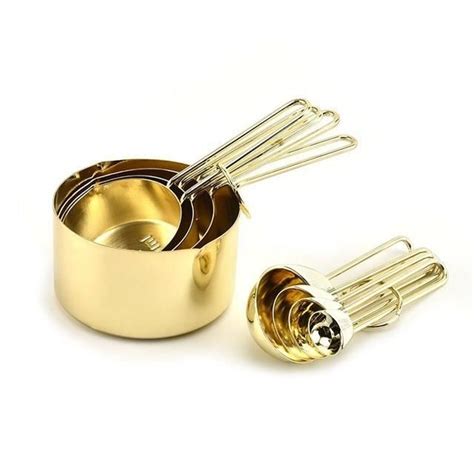 BALANCE CULINAIRE ELECTRONIQUE Gold Ensemble De Cuillères À Mesurer En