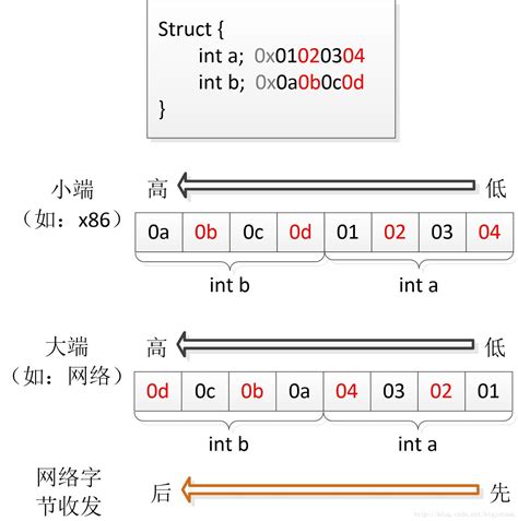 大小端网络字节序图解 skb中的字节序 csdn博客