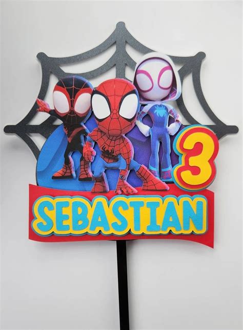 Spidey And His Amazing Friends Cake Topper Etsy Canada