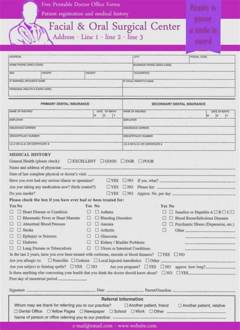 Medical Forms Free Printable Printable Forms Free Online