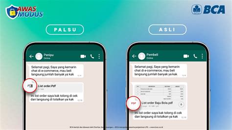 BCA Waspada Modus Penipuan File PDF Palsu