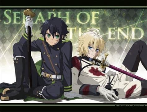 駿河屋 百夜優一郎百夜ミカエラ アニメ柄 B2タペストリー 終わりのセラフタペストリー