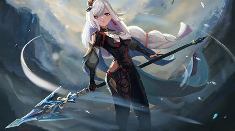 Shenhe Genshin Impact Drawn By Meginalter Danbooru