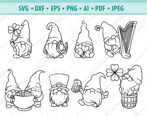 Gnome SVG Cute Garden Gnome SVG Nordic Gnome Svg Gnome Etsy Australia