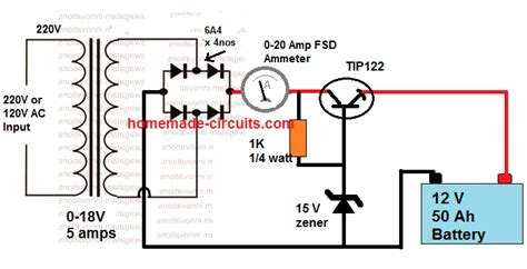 Car Battery Charger Circuit Diagram With Auto Cut Off