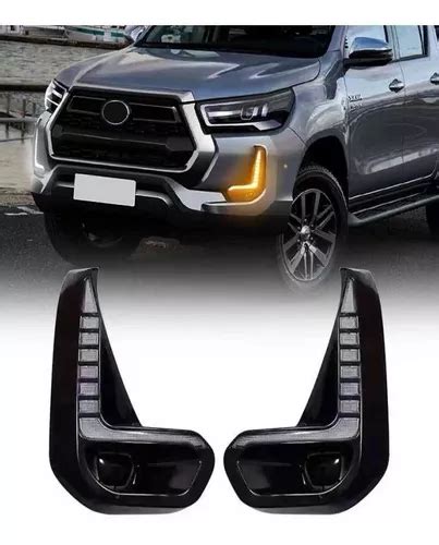 Luz De Dia Faros Niebla Toyota Hilux 2021 2022 Drl Led Meses Sin