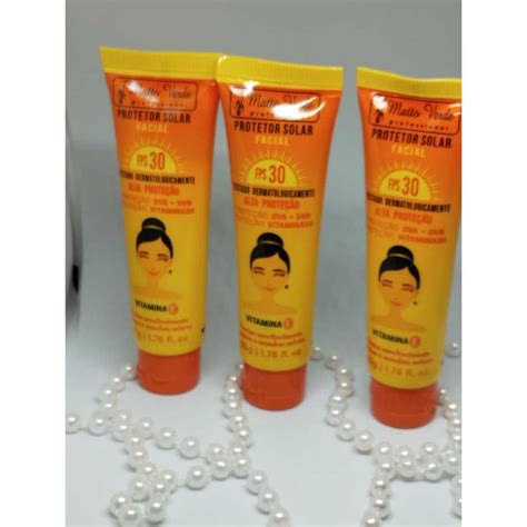 Kit Protetor Solar Facial Fps Matto Verde Bisnaga G Shopee