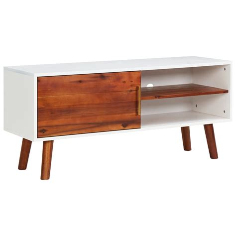 Meuble Tv Meuble Hi Fi Meuble Tv X X Cm Bois D Acacia Solide