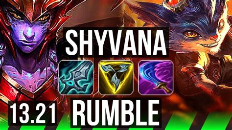 Shyvana Vs Rumble Jng Games K Mastery Dominating Rank