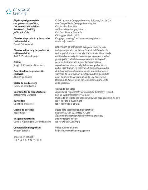 SOLUTION 1 Swokowski Lgebra Y Trigonometr A Con Geometr A Anal Tica