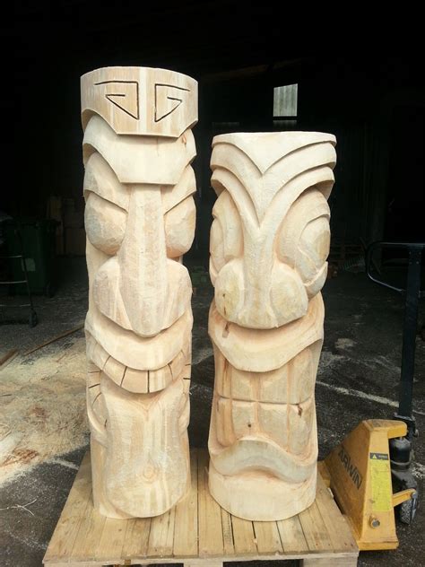 Tree Carving Wood Carving Art Wood Carvings Tiki Art Tiki Tiki