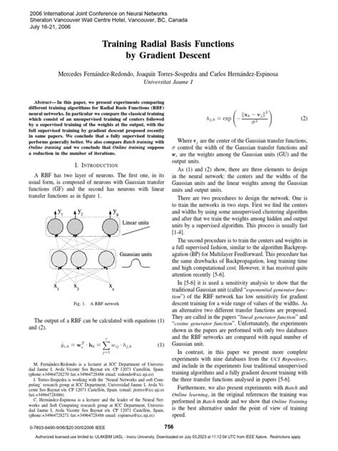 training radial basis functions by gradient descent pdf artificial neural network normal