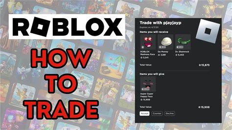 How To Trade In Roblox Youtube