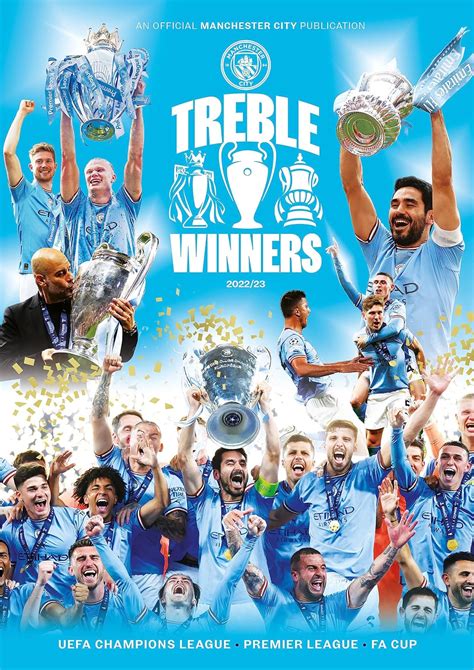 Manchester City Treble Winners 2022 23 Souvenir Publication Amazon Co