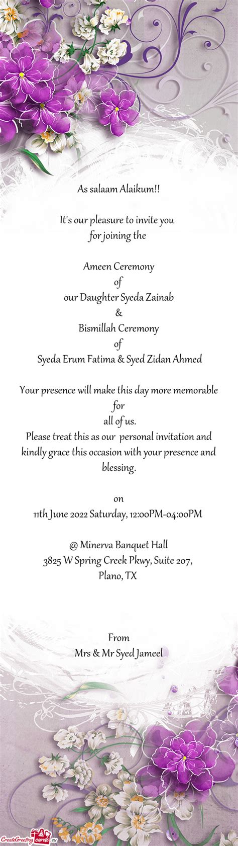As Salaam Alaikum Free Cards