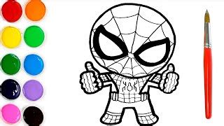 Como Dibujar y Colorear SPIDERMAN Kawaii Dibujos Fáci Doovi