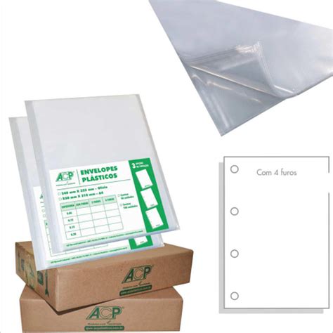 Envelope Pl Stico Of Cio Furos Grosso Mm Pct Submarino