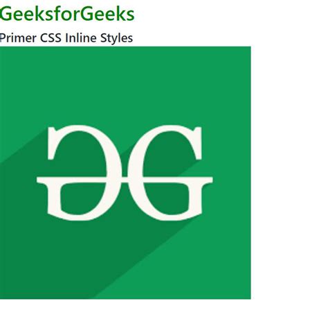 primer css inline styles geeksforgeeks