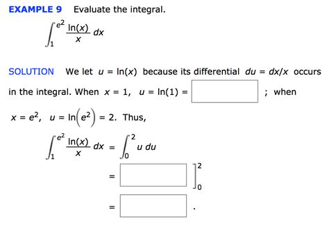 Solved Example Evaluate The Integral Solution We Let Chegg