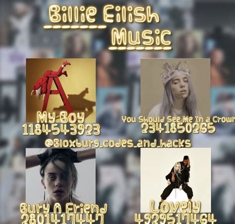 Billie Music Codes Not Mine