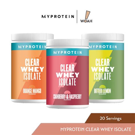 MyProtein Clear Whey Isolate 20 Servings Shopee Singapore