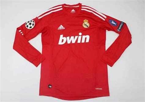 Real Madrid 2011 12 Red Third Away Ronaldo 7 Long Sleeves With UCL EBay
