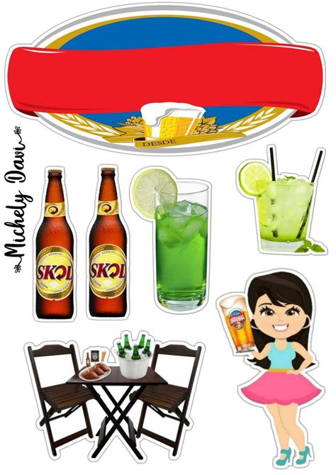 Topo De Bolo Boteco Feminino Bolo Boteco Bolo Boteco Feminino Bolo