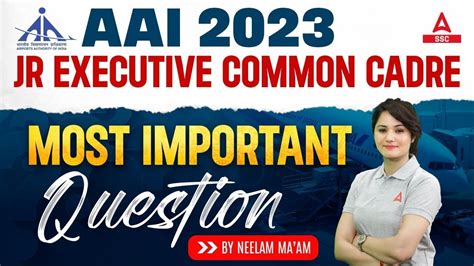 AAI JE Common Cadre Most Important Questions By Neelam Maam YouTube