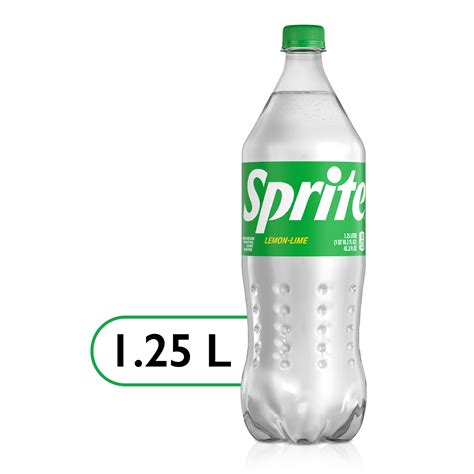 Sprite Lemon Lime Soda Pop 1 25 Liter Bottle Walmart