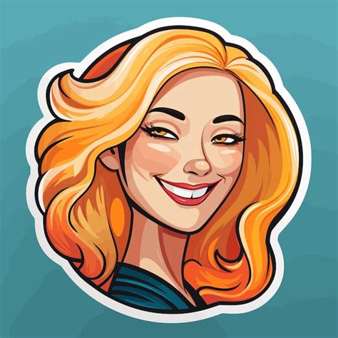 Una Mujer Rubia Atractiva Y Sonriente Con El Pelo Largo Y Recto