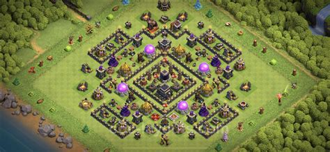 Melhor Layout de Farm CV9 link Híbrido Anti 3 Estrelas COC Clash