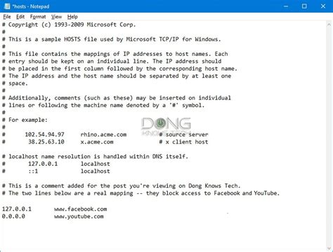 Blocking Via Hosts File Solid Tips Dong Knows Tech