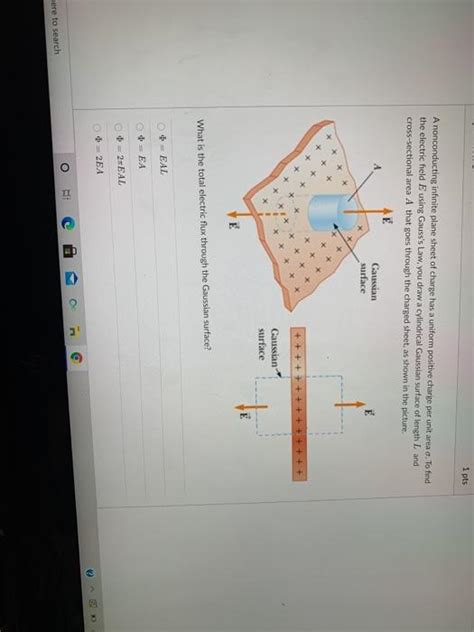 Solved 1 Pts A Nonconducting Infinite Plane Sheet Of Charge Chegg