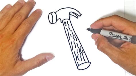 Cómo dibujar un Martillo Paso a Paso Dibujo de Martillo YouTube
