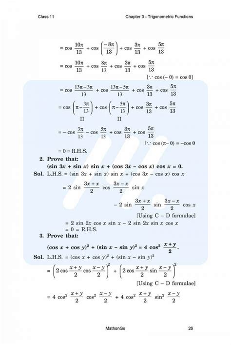 ncert solutions for class 11 maths chapter 3 trigonometric functions mathongo