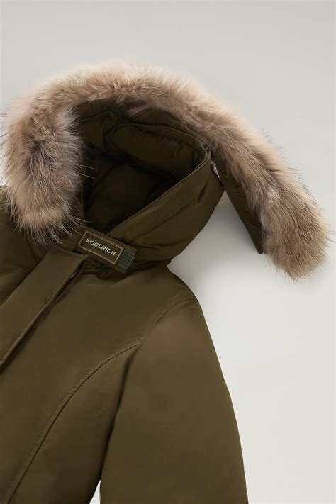 Girls Arctic Parka In Urban Touch Green Woolrich Usa