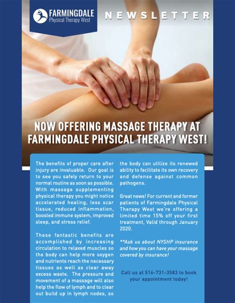 Newsletters From Farmingdale Physical Therapy West
