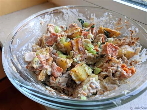 Salada de Batata Doce e Atum Iguaria Receita e Culinária